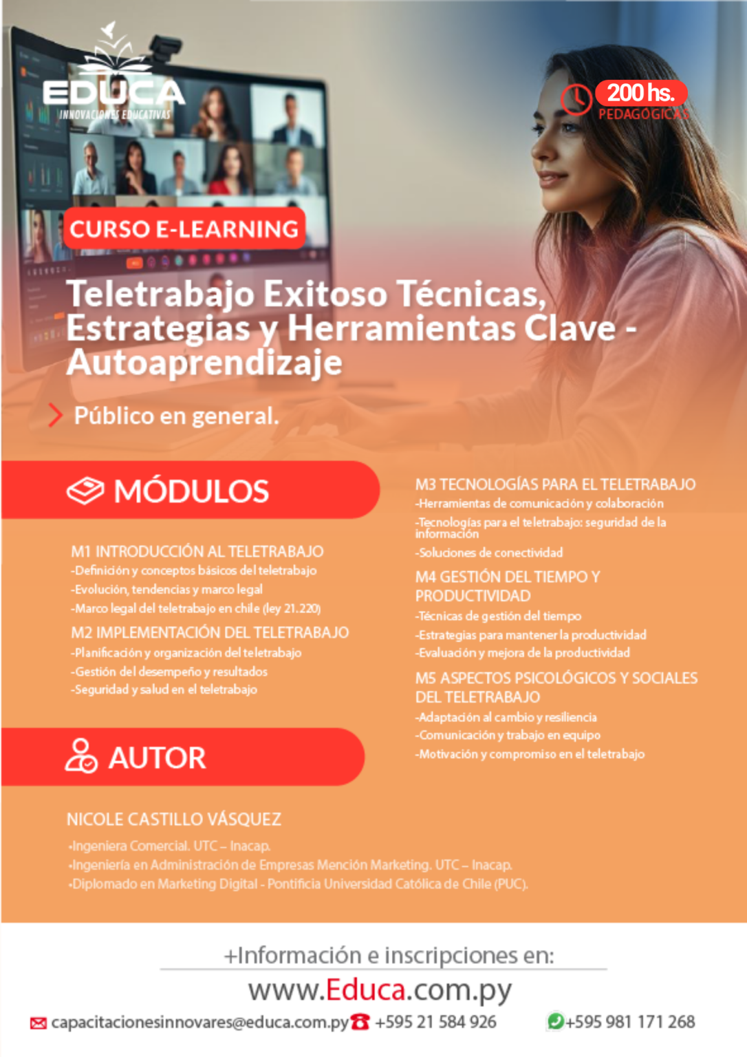 Diplomado E-Learning Teletrabajo Exitoso: Técnicas, Estrategias y Herramientas Clave – Educa